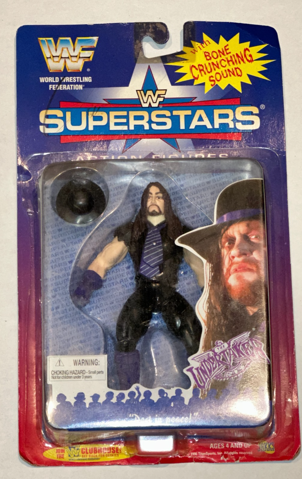 1996 Undertaker Jakks Pacific WWF Superstars Action Figure SEALED Faded ...