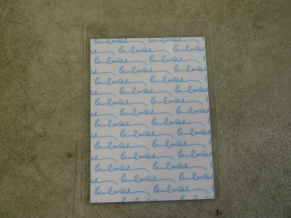 Paul McCartney Out There Concert Tour Guest 2 Backstage Pass | eBay
