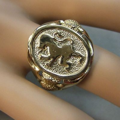 9 ct GOLD new gents Scottish rampant lion ring | eBay