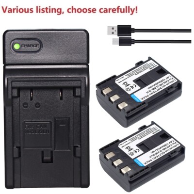 NB-2LH Battery or charger for Canon DS126071 DS126151 E160814 VIXIA ...