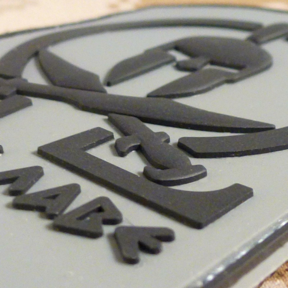 spartan shield molon labe PVC rubber ACU ECWCS morale subdued fastener ...