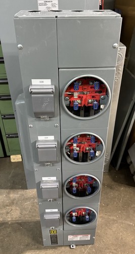 EZM314125 Square D 125 Amp 208/120V Single Phase Meter Stack 5 Gang ...