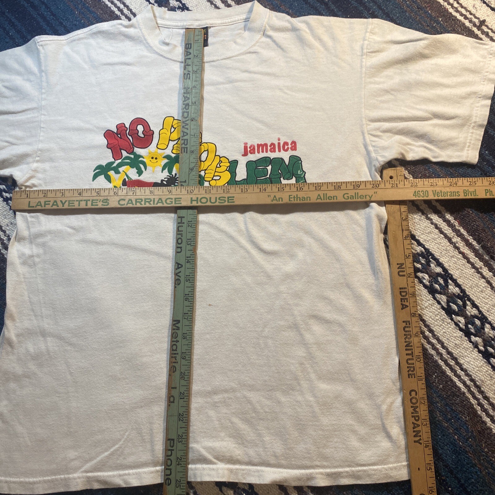 Vintage Y2K Jamaican Jamaica No Problem Irie Vibes M… - Gem