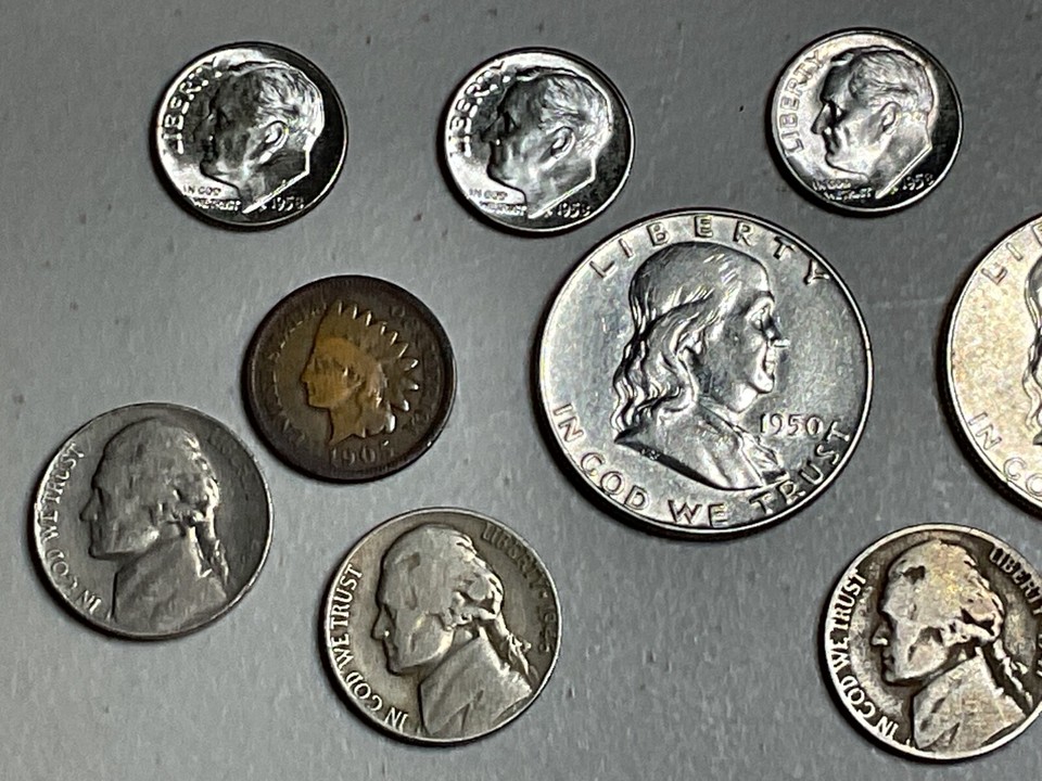 Old vintage Coin Sale/Mixed coin Lot/ SILVER/RARE COINS, very gradable ...