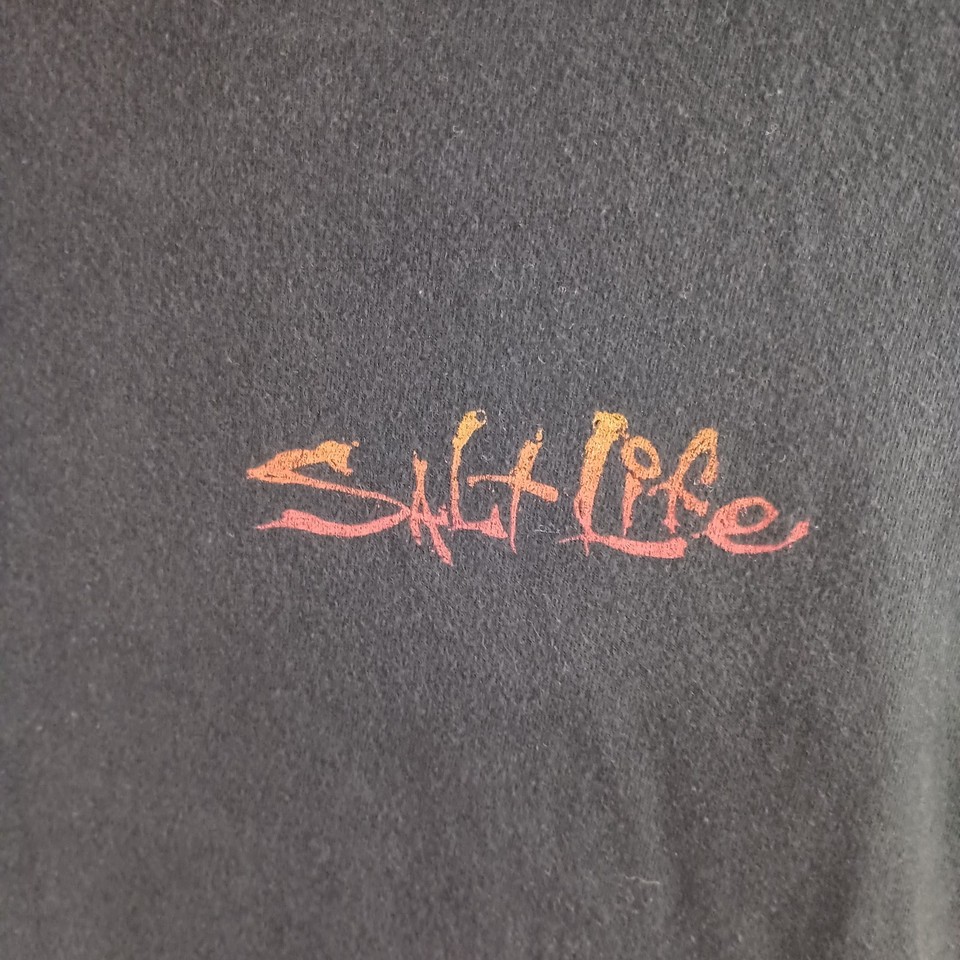 Salt Life Live the Salt Life Black T Shirt XL Short Sleeve Tee | eBay