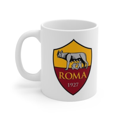 Ceramic Mug 11oz - Roma - Logo - Football - Soccer - Italy | eBay