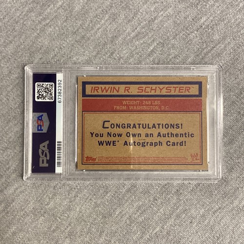 2012 Topps WWE Irwin R. Schyster Heritage Autographs PSA 9 | eBay