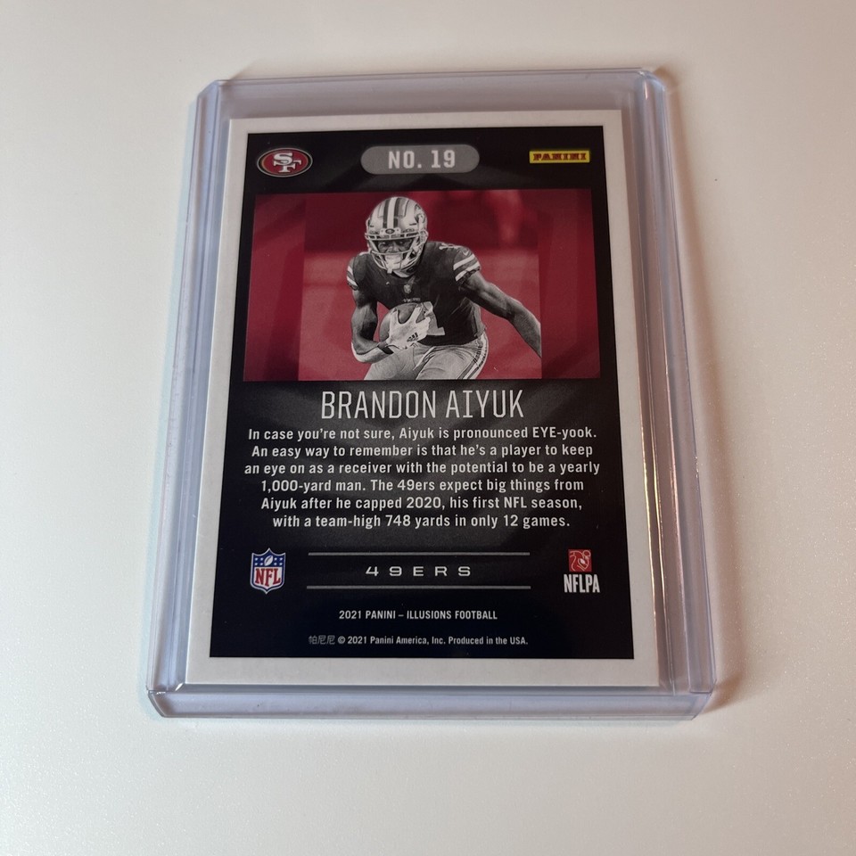 2021 Panini Illusions - Trophy Collection Bronze #19 Brandon Aiyuk 392/ ...