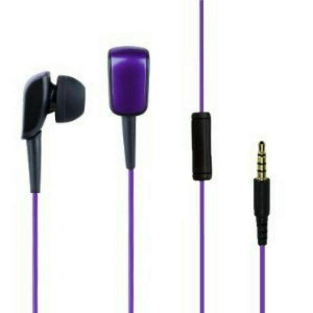 T-Mobile Universal Stereo Earbuds Headset Headphones 3 5mm Purple for ...