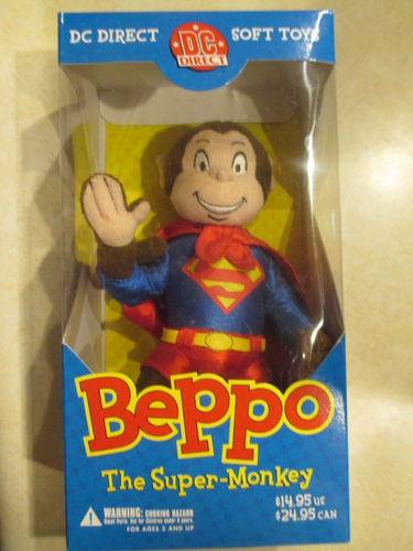 Beppo the Super-Monkey DC Direct Soft Toys 2000 plush Superboy Superman ...