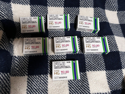 Fuji Compact TC-20 VHSC Cassette Super HG New Sealed Japan x7 | eBay