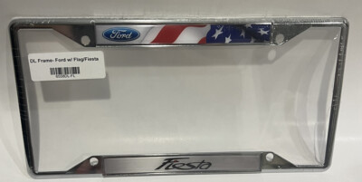Chrome Silver Ford Fiesta License Plate Frame | eBay
