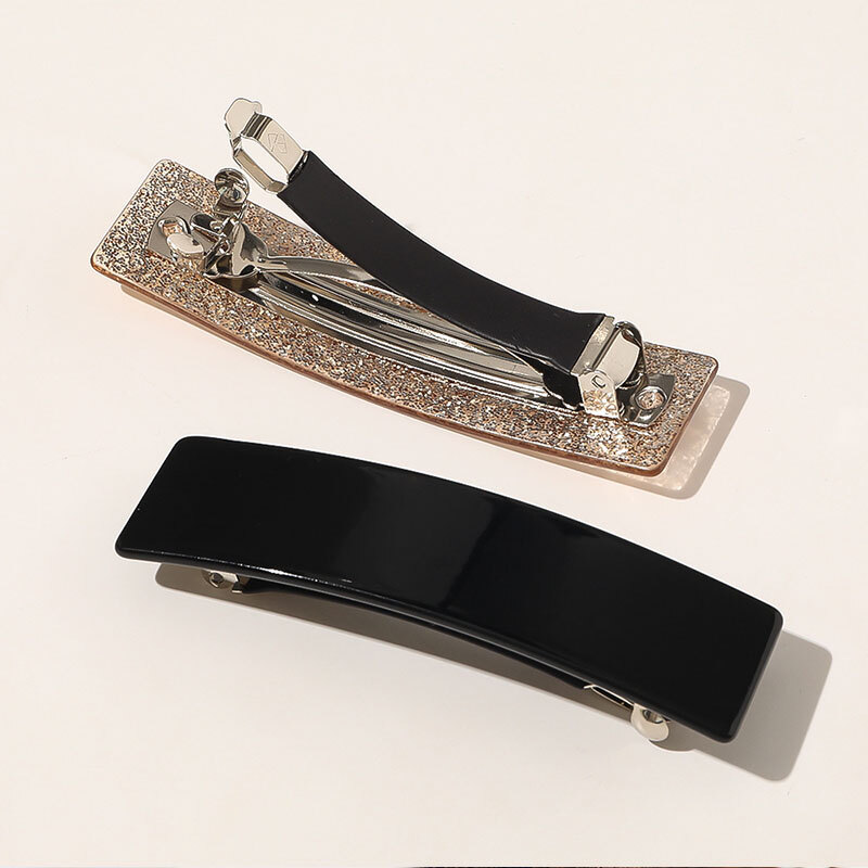 Women Simple Hair Pins Barrette Hair Clips Spring Clip Ponytail Hair ...