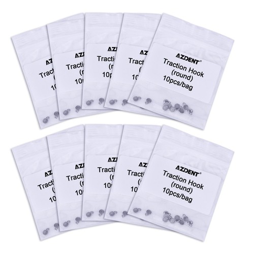 10X Dental Orthodontic Consumables Round Bondable Traction Hook Lingual ...