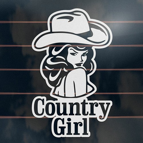 COUNTRY GIRL Sticker 175mm rural cowgirl bns aussie car ute decal | eBay