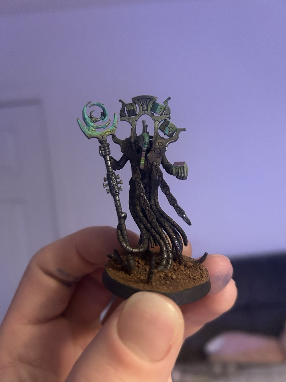 Warhammer 40k Necron Chronomancer Games Workshop Painted Miniature ...