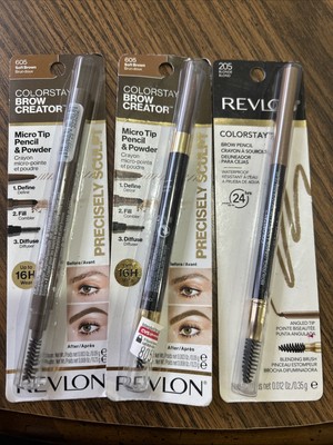 Revlon Colorstay Brow Creator Micro Tip Pencil & Powder#605 Soft Brown ...
