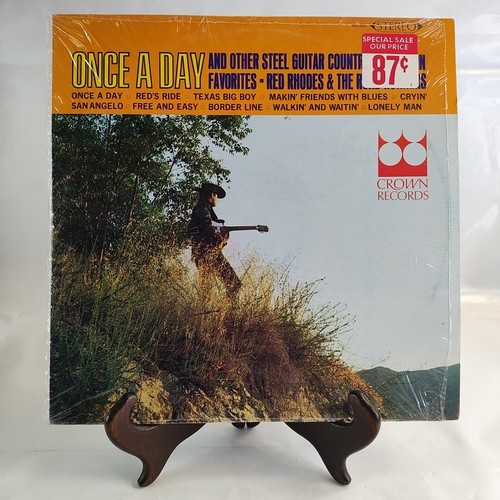 Red Rhodes Once A Day US LP Original Shrink Vtg Gift Man Cave Album ...