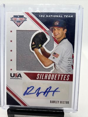 2020 Stars & Stripes USASilhouettes Auto Jerseys #USJ-RHR Rawley Hector ...