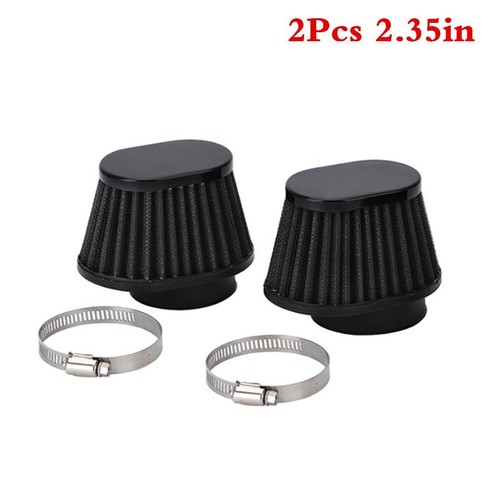 2.35in/60mm Car Truck SUV High Flow COLD Round Cone Intake Air Filter ...