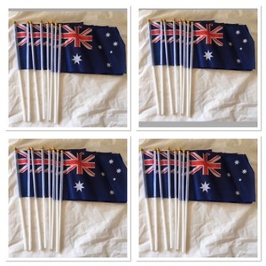 32 Pcs Small Waver Hand Held Aussie Flags/Australia Flag | eBay
