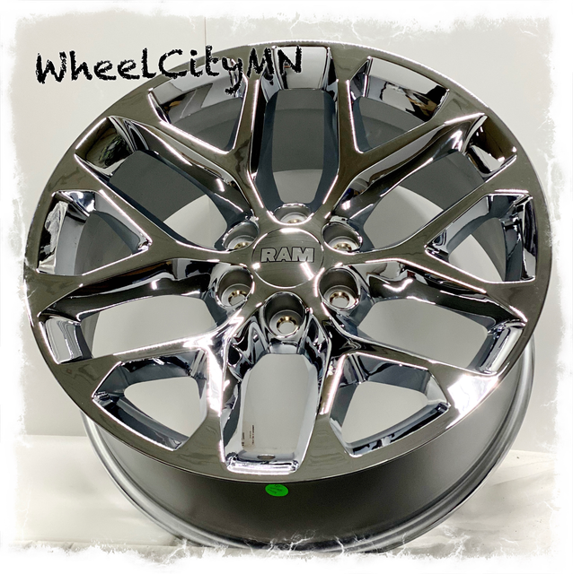 22 inch chrome 2020 2019 RAM 1500 Limited Snowflake OE replica wheels ...
