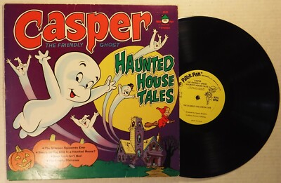 CASPER / HAUNTED HOUSE TALES / CHILDREN’S 12 INCH LP RECORD / PETER PAN ...