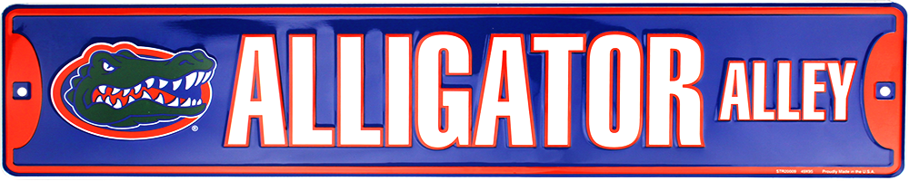 Florida Gators Street Sign 5x24 Metal Man Cave Sign Wall Tag FAST USA ...
