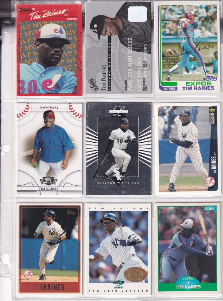 Tim Raines Rookie and 12 Collectors MLB Card | eBay