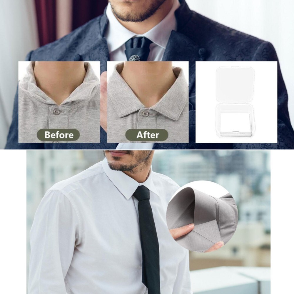 10/30/60Pcs PVC Collar Anti-Warping Edge Shaper, No Curl Collar Shirt ...