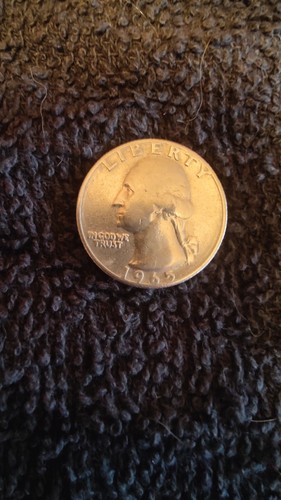 1965 Washington Quarter No Mint Mark Rim Letter Filled A Errors US Coin ...