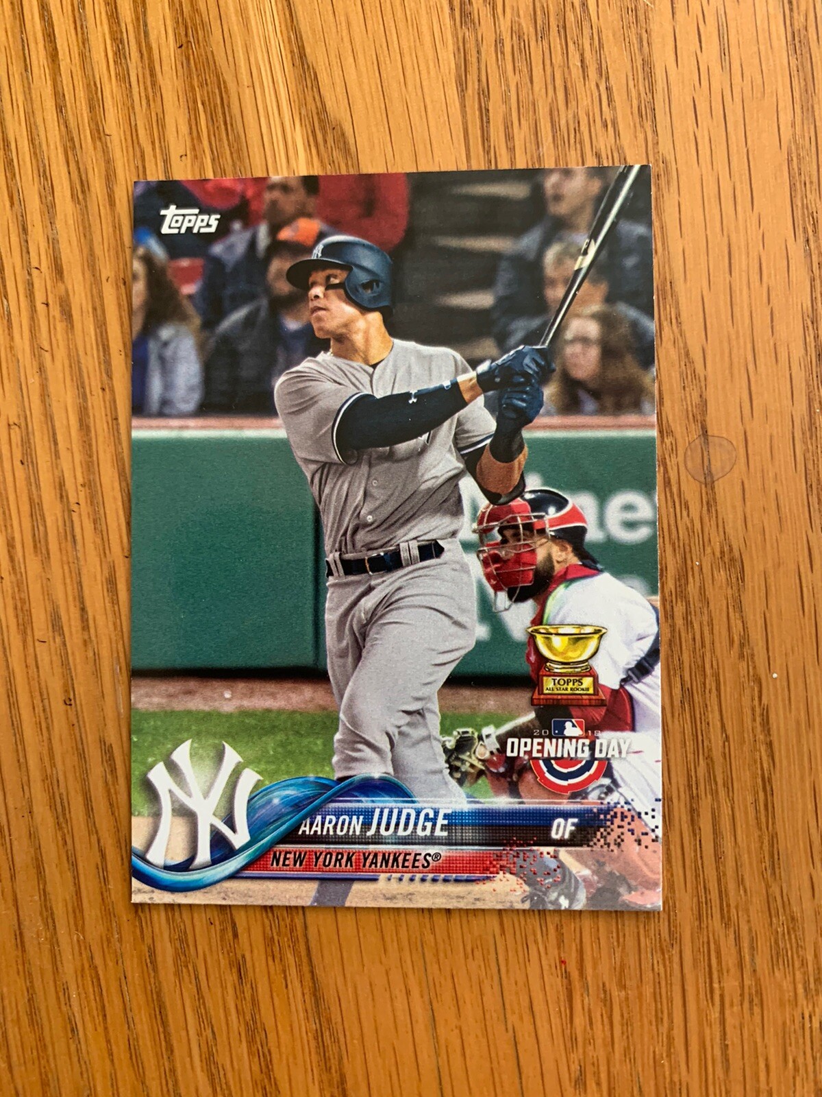2018 Topps Opening Day #71 AARON JUDGE Gold Cup All Star Rookie Card NY ...