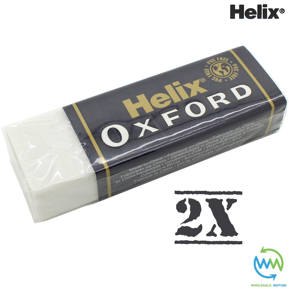 HELIX OXFORD Erasers LARGE Sleeve RUBBER Pencil School Drawing ...