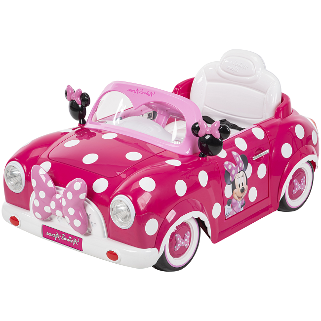 Disney 17611DTR Minnie Mouse Convertible Car 6-Volt Electric Ride-On by ...
