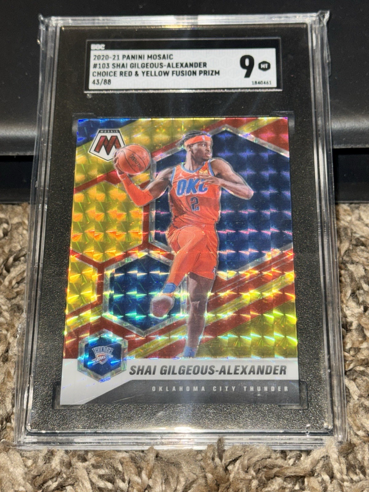 2020-21 Panini Mosaic - Shai Gilgeous-Alexander #103 Fusion Red ...