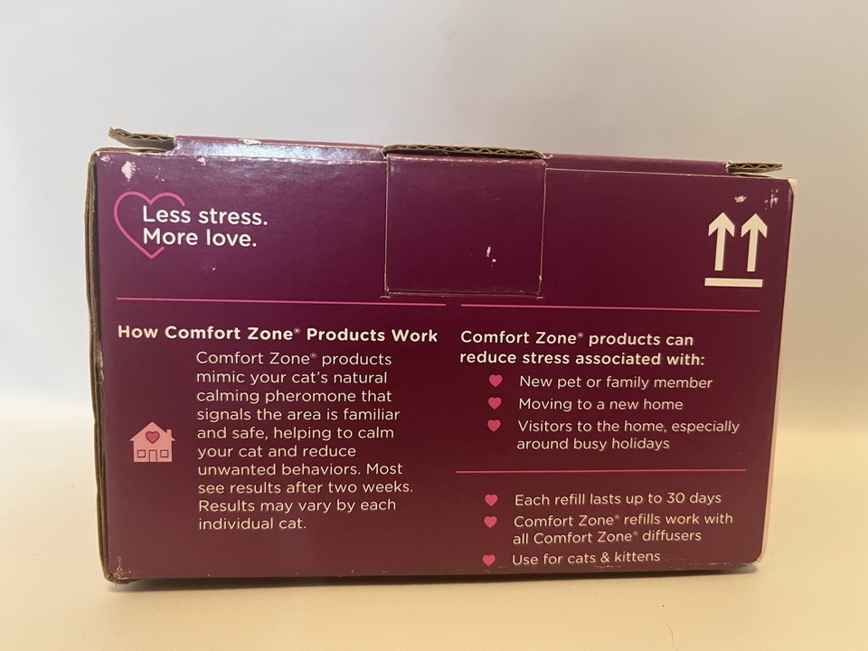 COMFORT ZONE 6 Pack Cat Calming Diffuser Refills; 30-day Refills ...