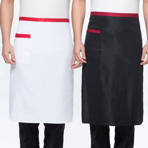 Half Body Kitchen Apron with Small Pocket Couple Apron Coffee House ...