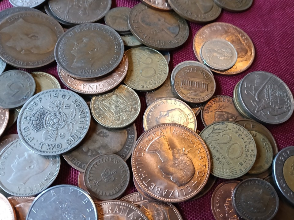 Job Lot 3kg Vintage Coins,Old Unchecked World Coin Collection Bundle,UK ...