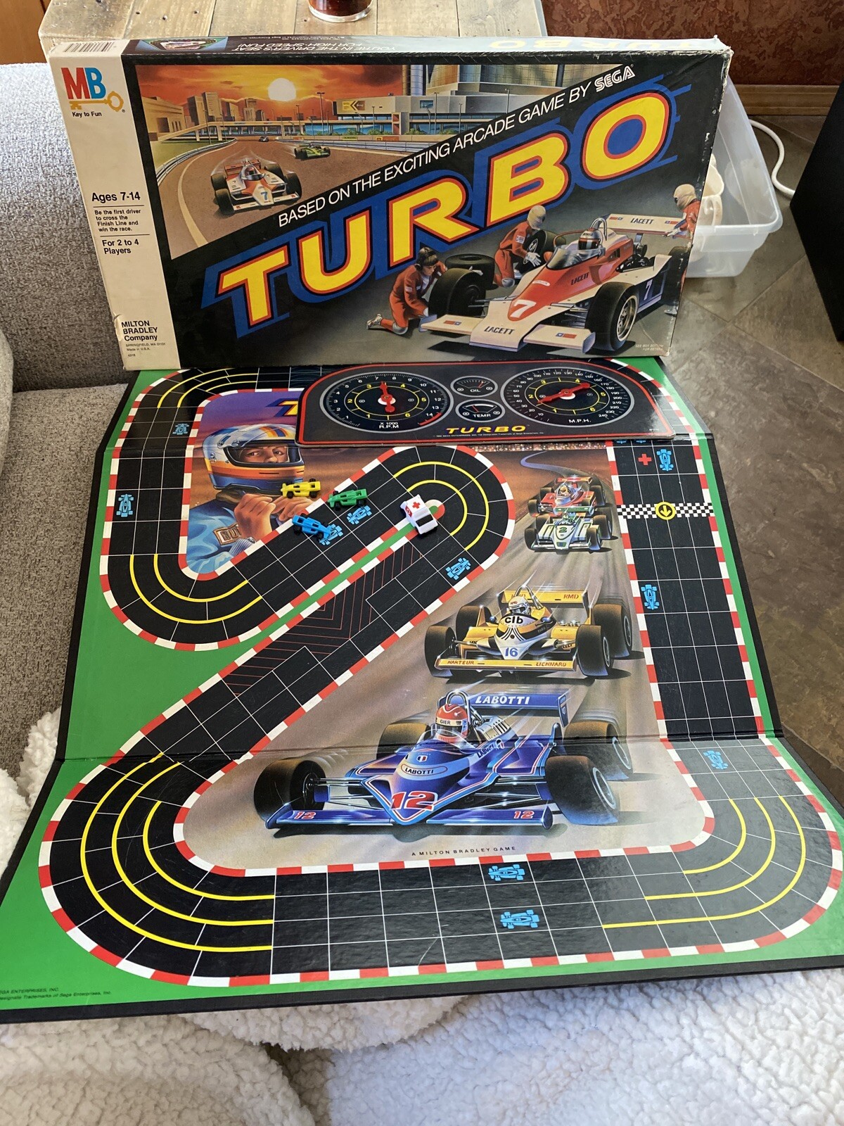 Vintage 1981 TURBO Sega Board Game by Milton Bradley | eBay