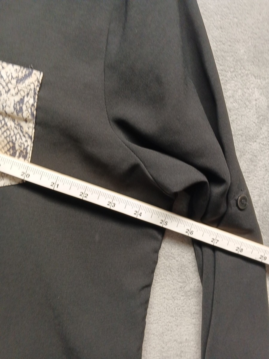 Women Blouse SIZE 2XL V-Neck Mandarin Collar Solid Black w Women Blouse SIZE 2XL V-Neck Mandarin Collar Solid Black w