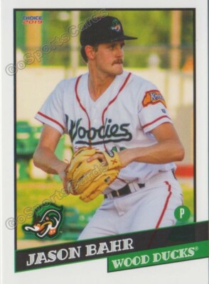 2019 Down East Wood Ducks Jason Bahr RC Rookie Texas Rangers | eBay