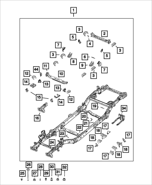 Genuine Mopar Track Bar Bracket Right 68403838AA for sale online | eBay