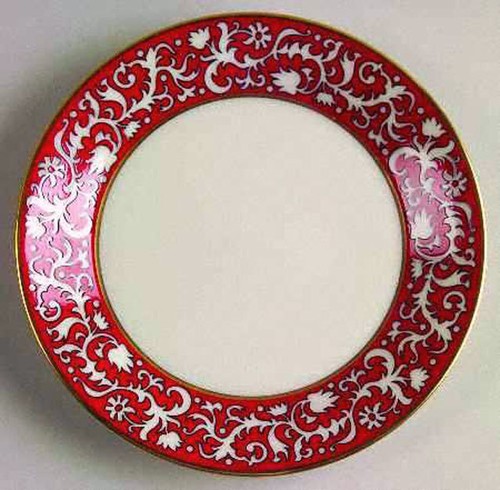 RARE DISCONTINUED LENOX CHINA FIRESONG PATTERN 3 PC PLACE SETTING MINT ...