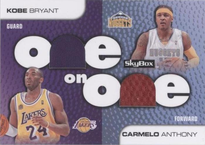 2008-09 Skybox - One on One Memorabilia Kobe Bryant, Carmelo Anthony # ...