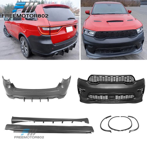 For 21-24 Dodge Durango Front Rear Bumper Hellcat Style Conversion V1 ...
