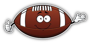 Funny Rugby Ball Face Mascot Car Bumper Sticker Decal 6'' x 3'' | eBay