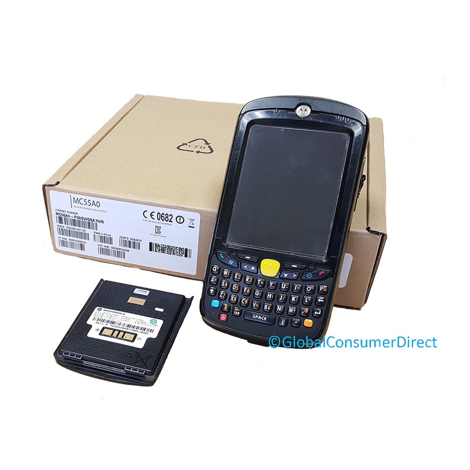 Motorola MC55A0-P20SWQQA7WR 1D PDA MC55A Barcode Scanner +CRADLE ...