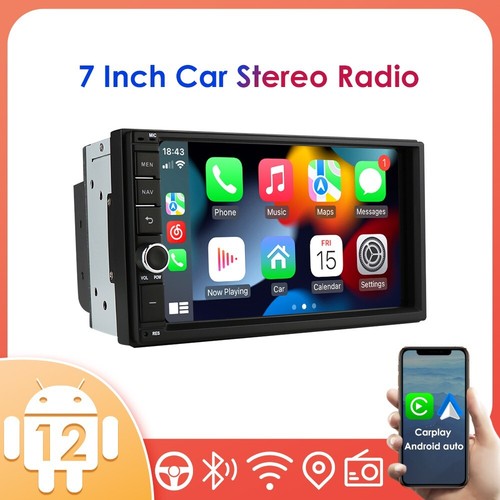 7 Inch 2G+32GB Android 12 CarPlay Car Stereo GPS SatNavi Radio WiFi ...
