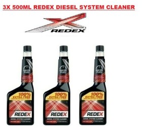 3x 500ml Redex Diesel Fuel System And Injector Cleaner 4 Shot Bottle ...