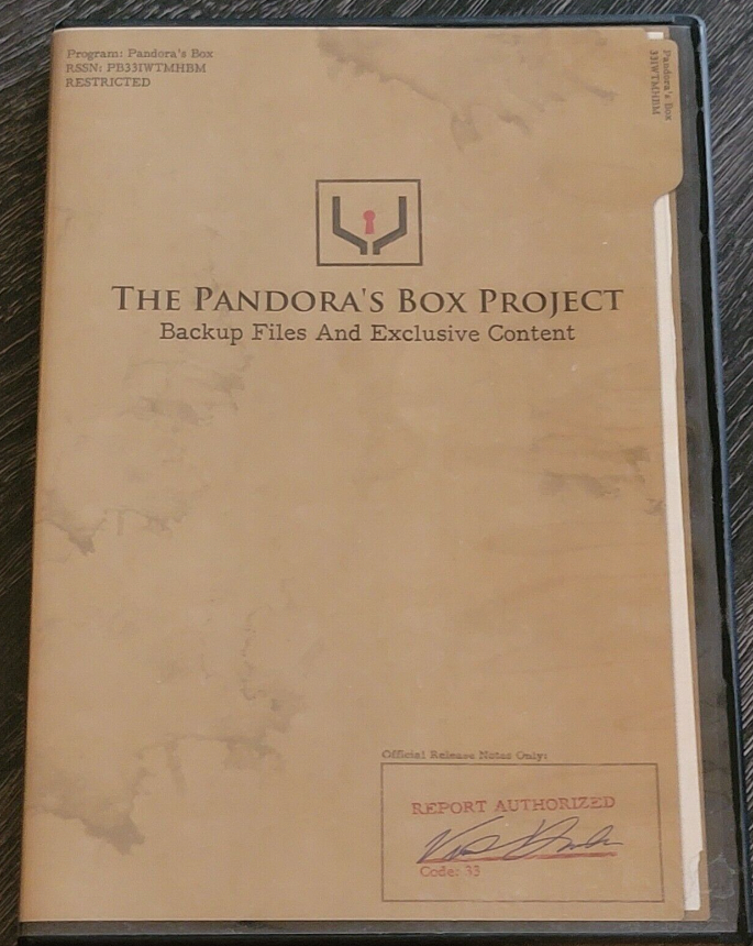 The Pandora's Box Project Backup Files And Exclusive Content DVD | eBay